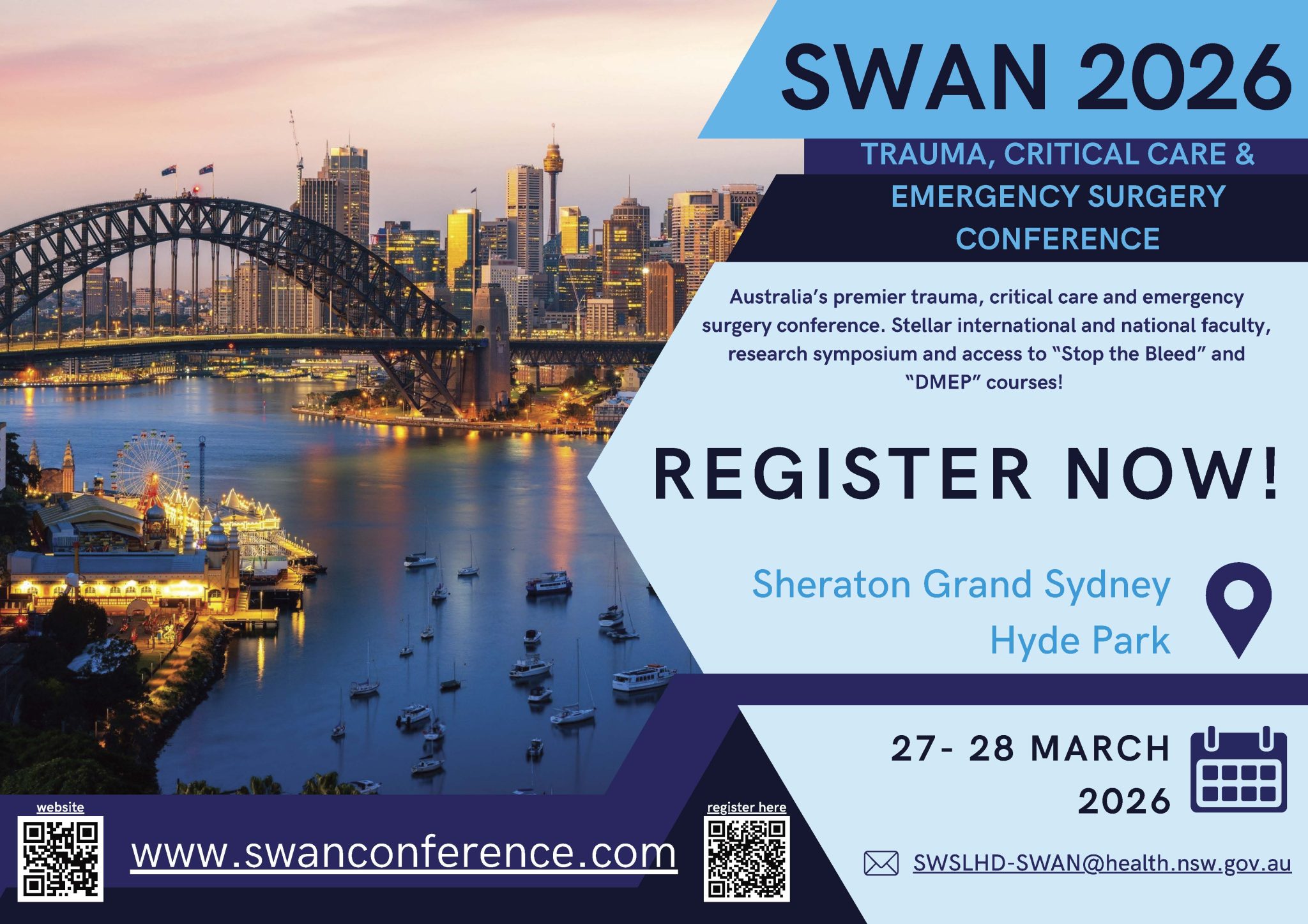 SWAN 2026 Trauma, Critical Care and Emergency Surgery Conference 2026 ...